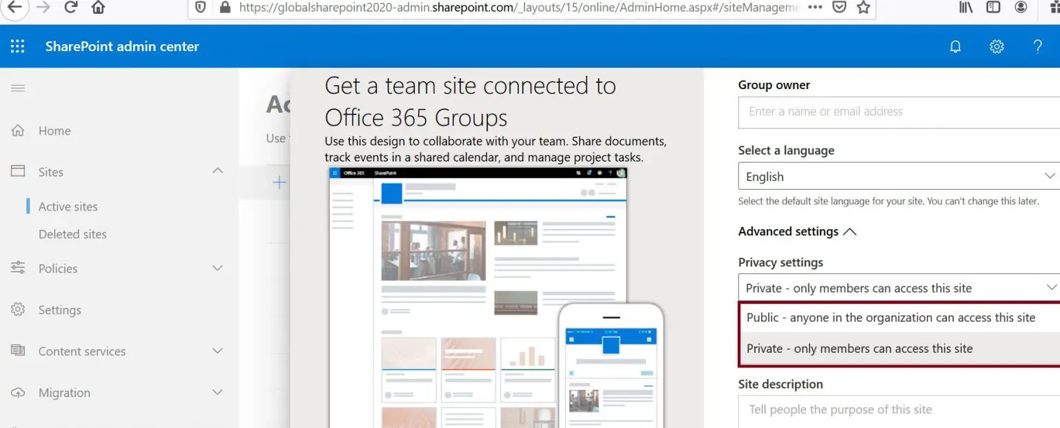 SharePoint Online: Discover private vs public office 365 groups in ...